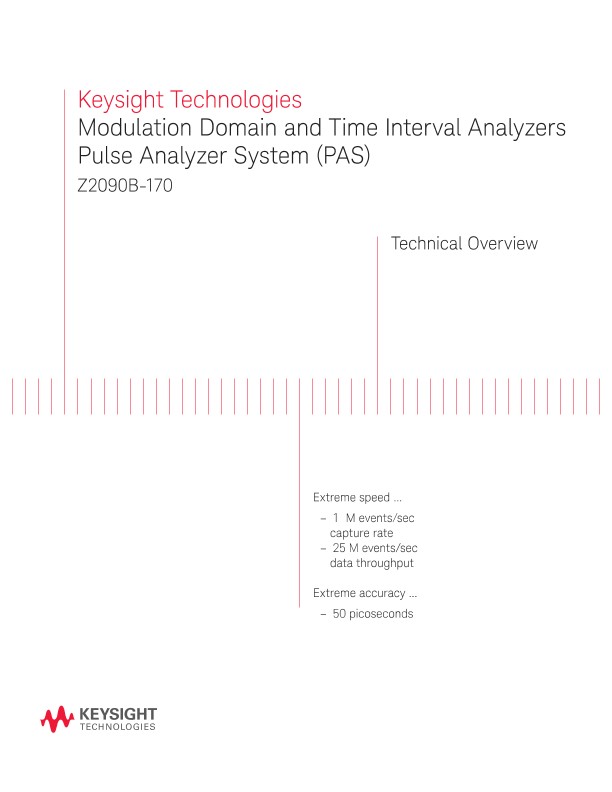 Modulation Domain and Time Interval Analyzers Pulse Analyzer System (PAS) PDF Asset Page | Keysight
